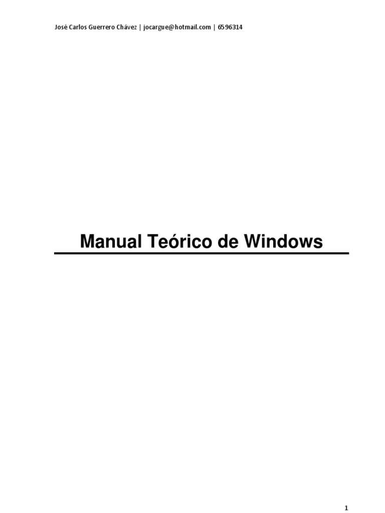 Manual de Computación para Windows XP | PDF | Ventana (informática ...