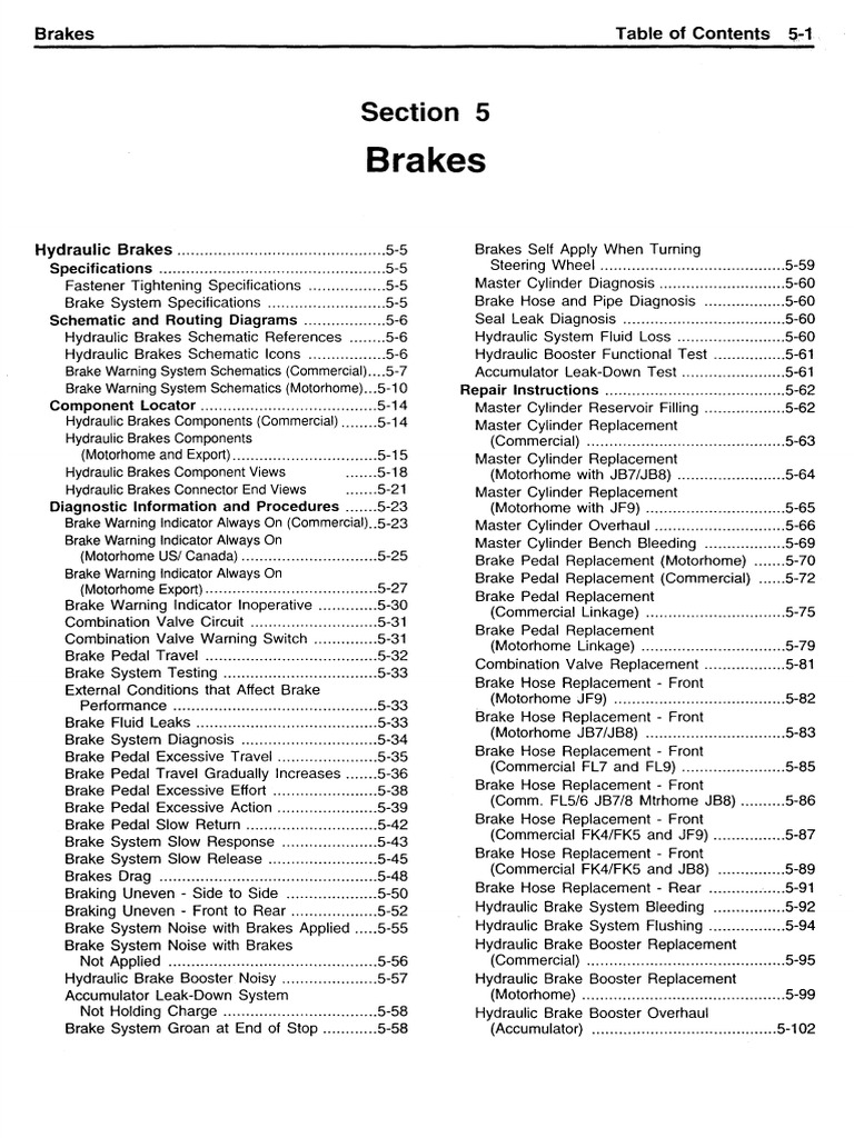 Section 5 - Brakes | PDF | Brake | Anti Lock Braking System