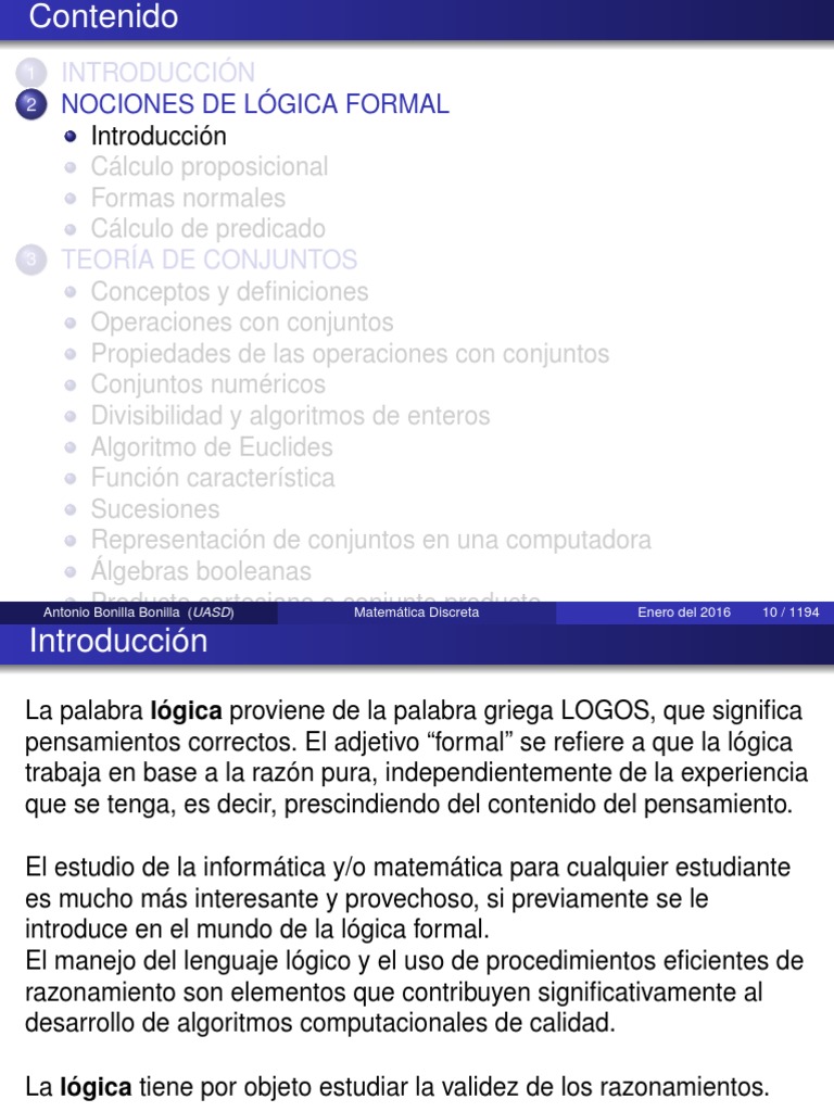 Cap. 2-Nociones de Logica Formal | PDF | Proposición | Lógica matemática