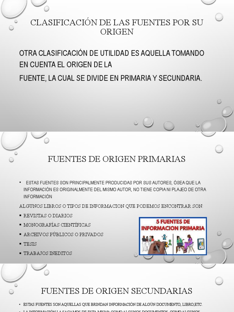 Clasificación de Fuentes por Origen | PDF
