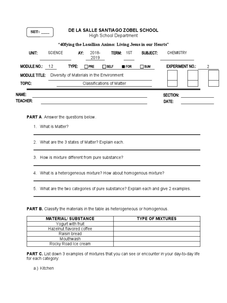Classifying Matter: Pure Substances & Mixtures | PDF | Mixture | Water