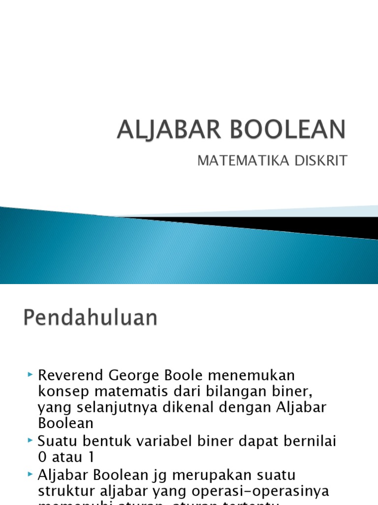 Aljabar Boolean | PDF