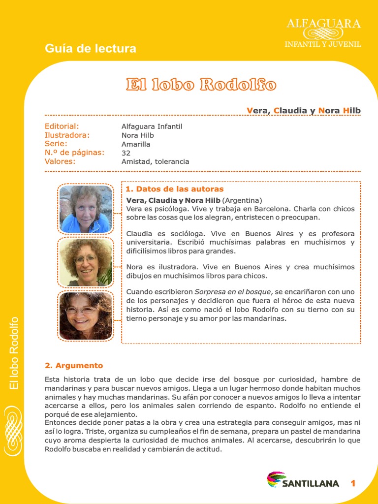 El lobo Rodolfo y la amistad infantil | PDF | Aves