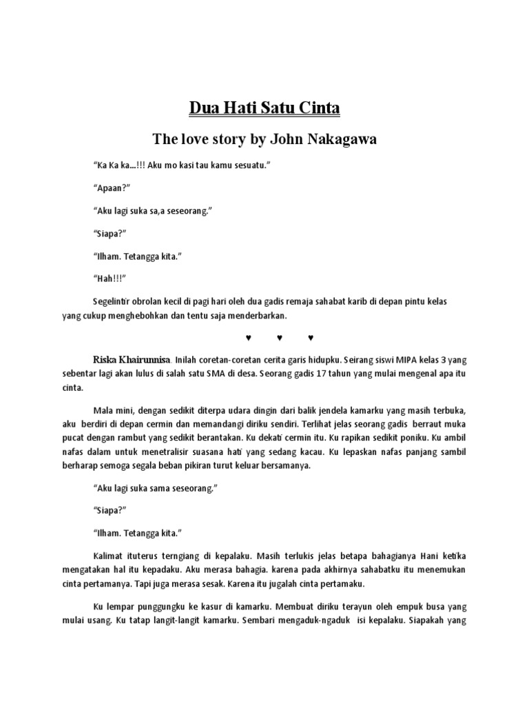 Dua Hati Satu Cinta | PDF
