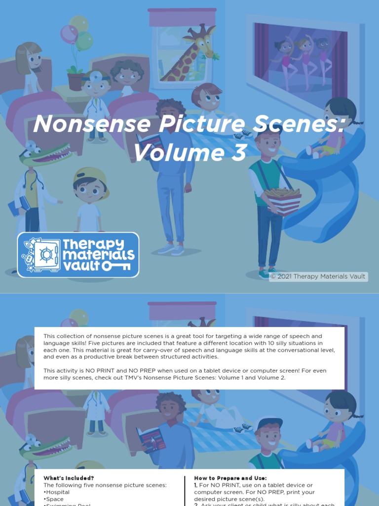 Nonsense Picture Scenes Volume 3 Kkgo5o | Download Free PDF | Psychotherapy | Communication