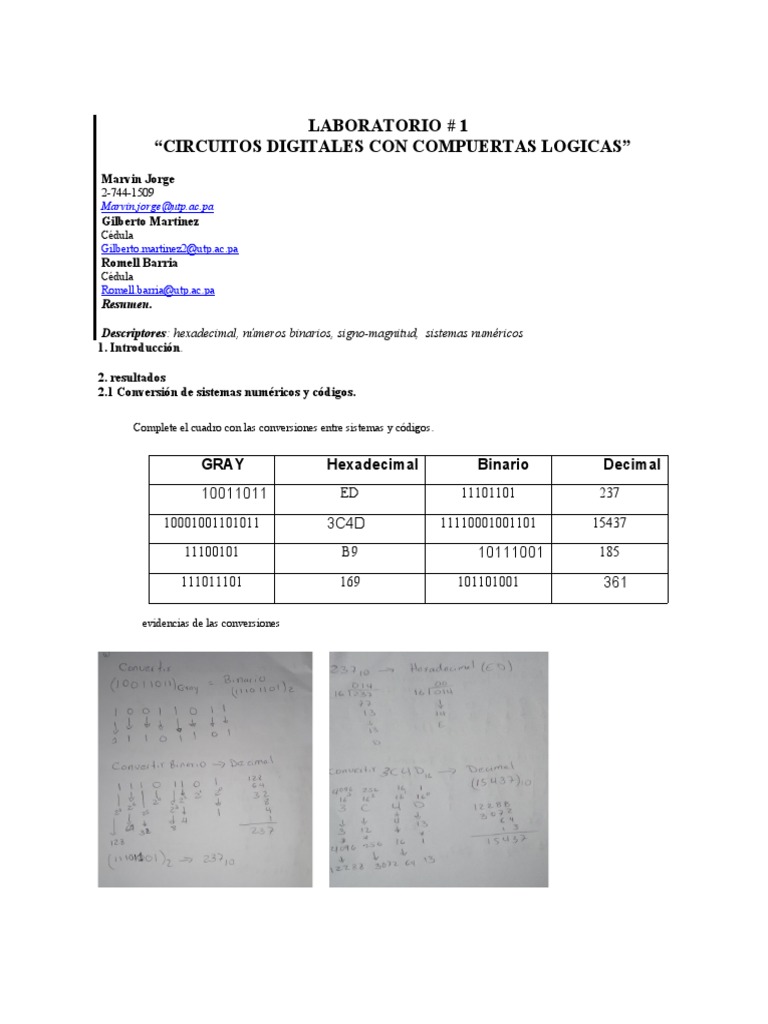 Laboratorio 2 Grupo 4 | PDF | Poco | Decimal codificado en binario