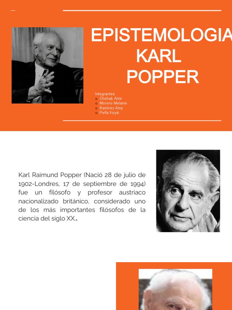 Karl-Popper - EXPOSICIÓN | PDF | Karl Popper | Teoría