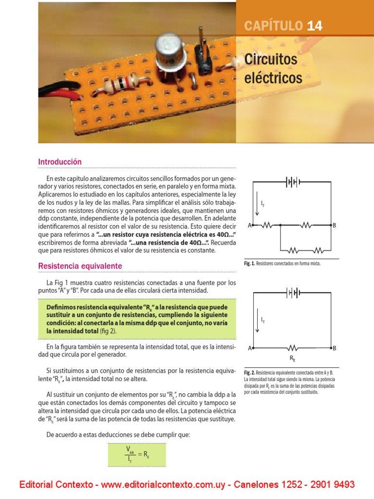 04 - Circuitos Electricos (Teoria) | PDF | Resistencia Eléctrica y ...