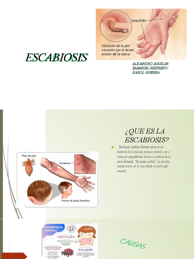 escabiosis (1) | PDF | Ciencias de la Salud | Medicina