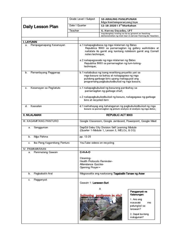 Dayaday (2020) DLP-RA 9003 | PDF