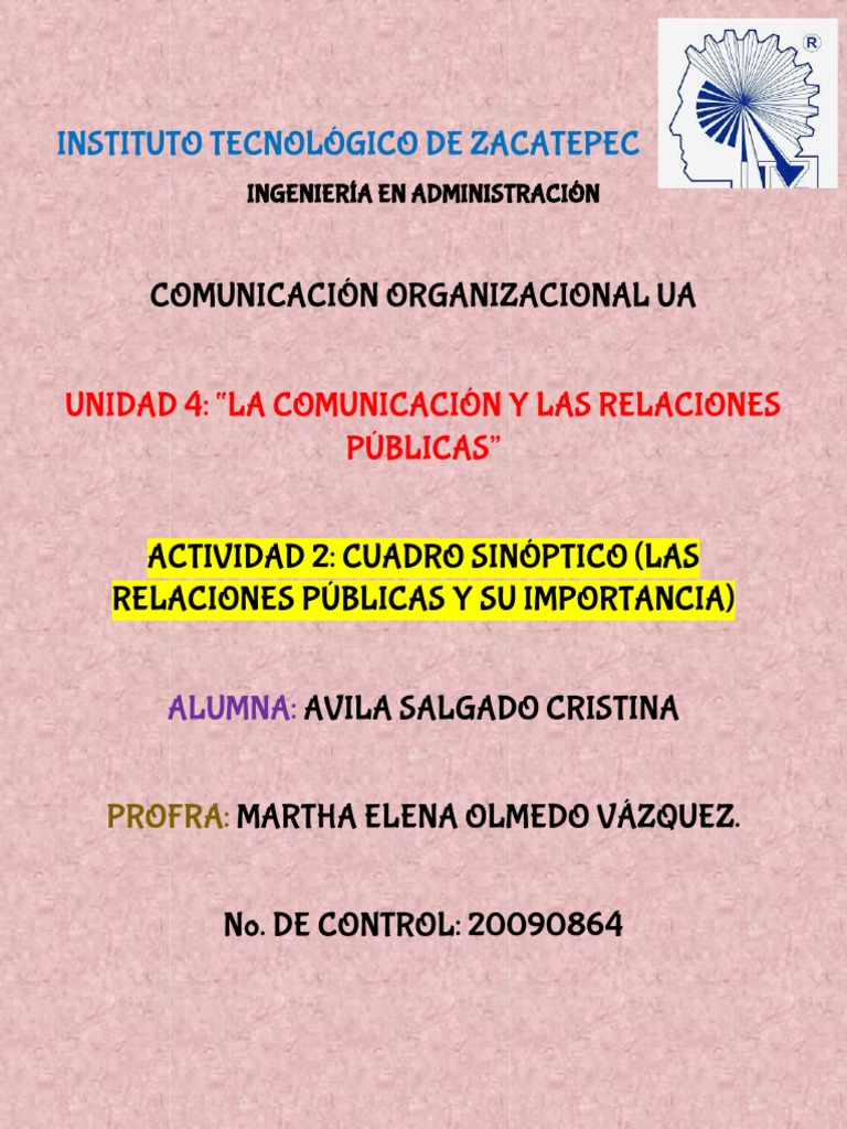 Cuadro Sinoptico U4 | PDF | Business