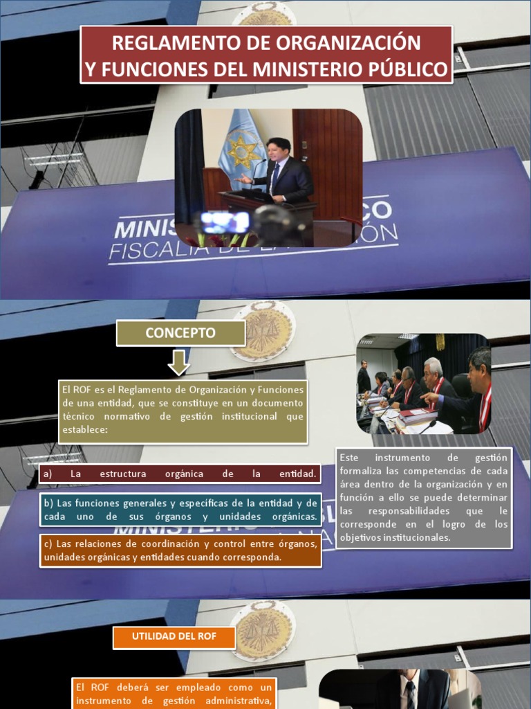 Ministerio Publico Rof y Mof | PDF | Regulación