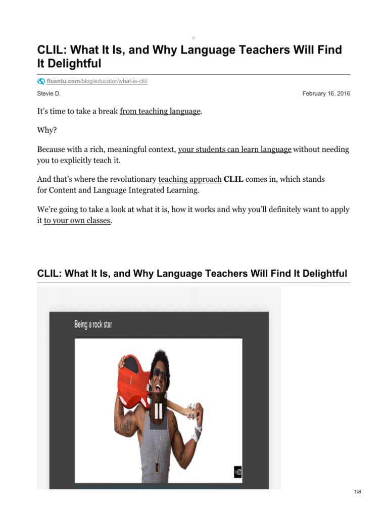 What Is Clil | PDF | Teaching Method | Language Education
