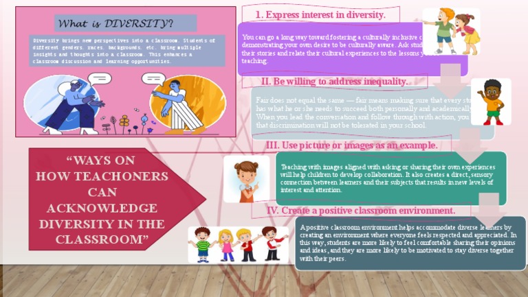 Ways On How Teachoners CAN Acknowledge Diversity in The Classroom | PDF ...