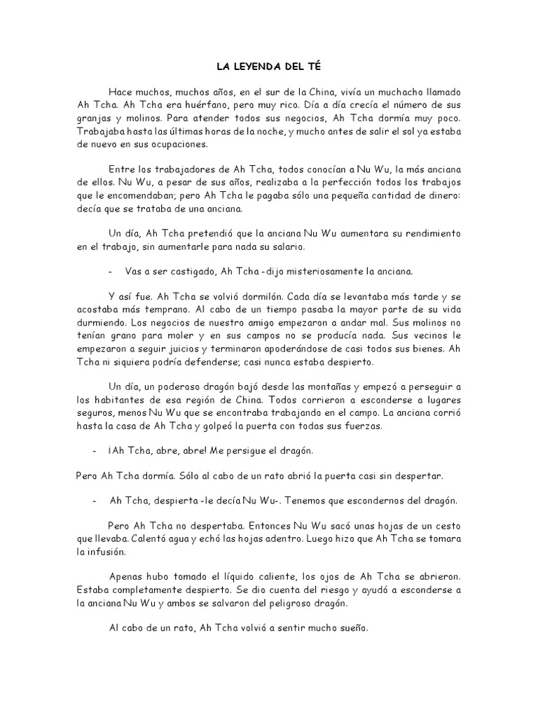 15 Leyenda Del Té | PDF