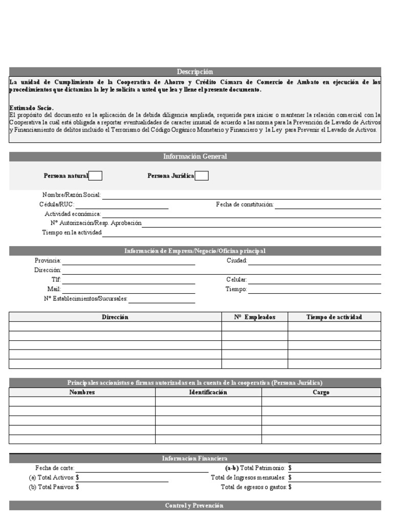 PLA-REG-001 Aplicación de La Debida Diligencia Ampliada V1 | Descargar gratis PDF | Lavado de ...