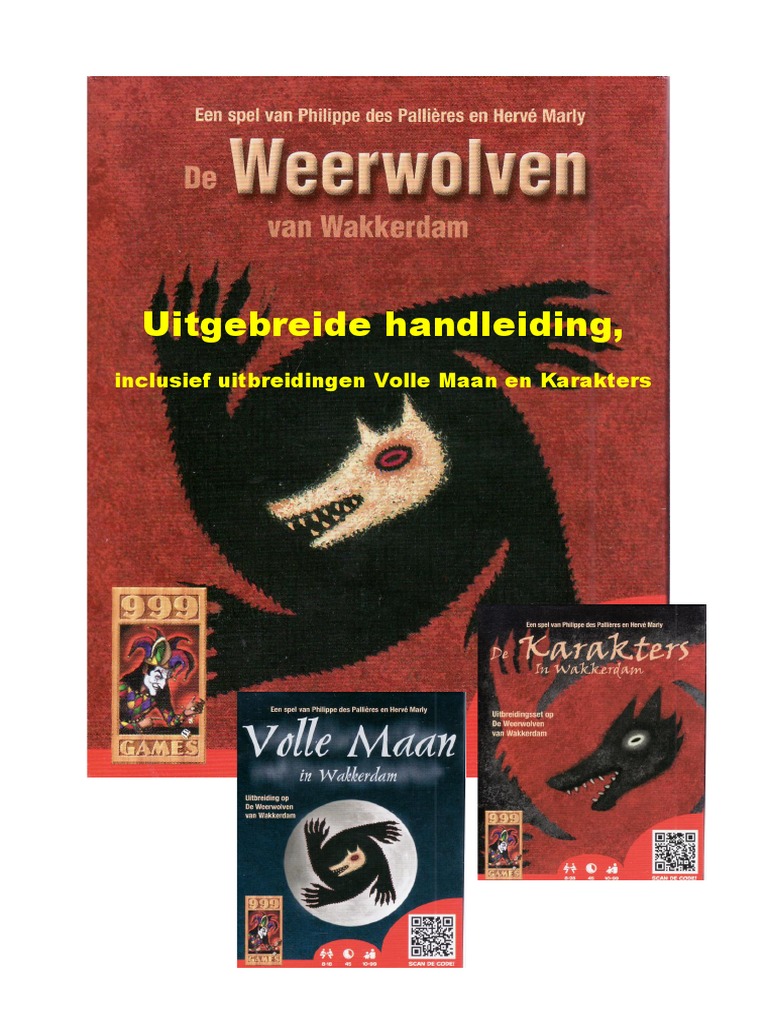 Weerwolven Van Wakkerdam - Handleiding Incl Volle Maan en Karakters | PDF