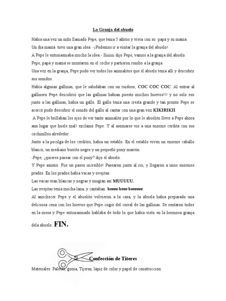 La Granja del Abuelo: Aventura de Pepe | PDF