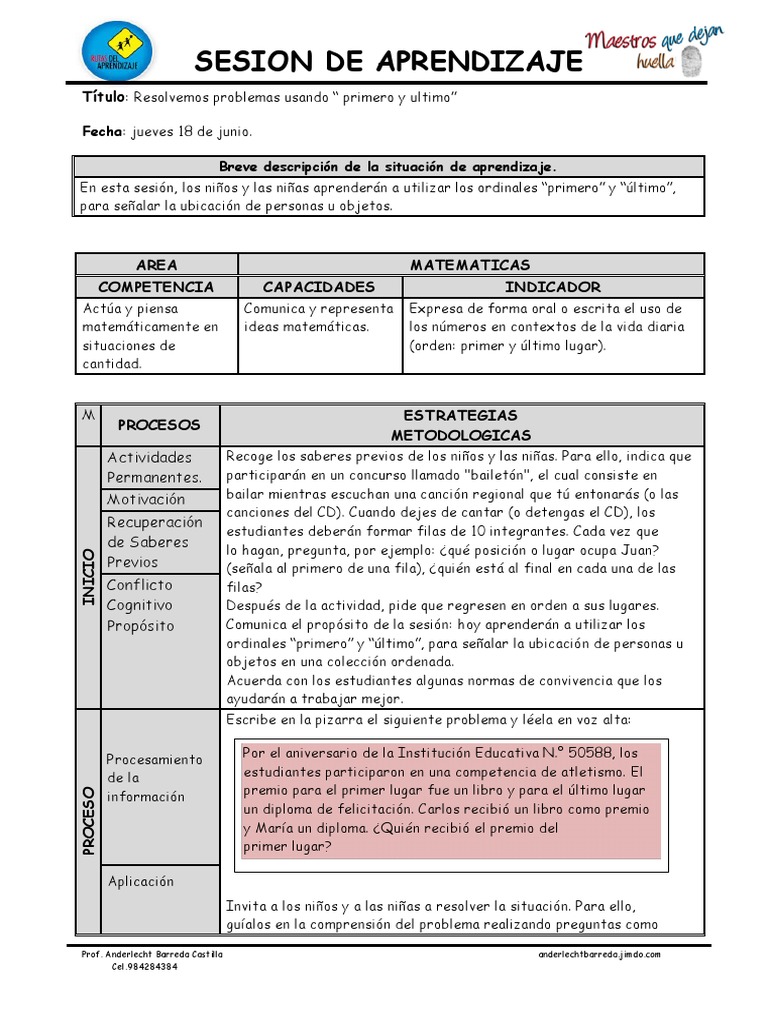 Usando El Primero y Ultimo | PDF | Aprendizaje | Psicología cognitiva