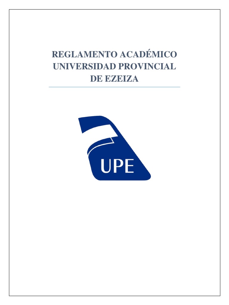 Reglamento Académico UPE 2020 | PDF | Prueba (evaluación) | Evaluación