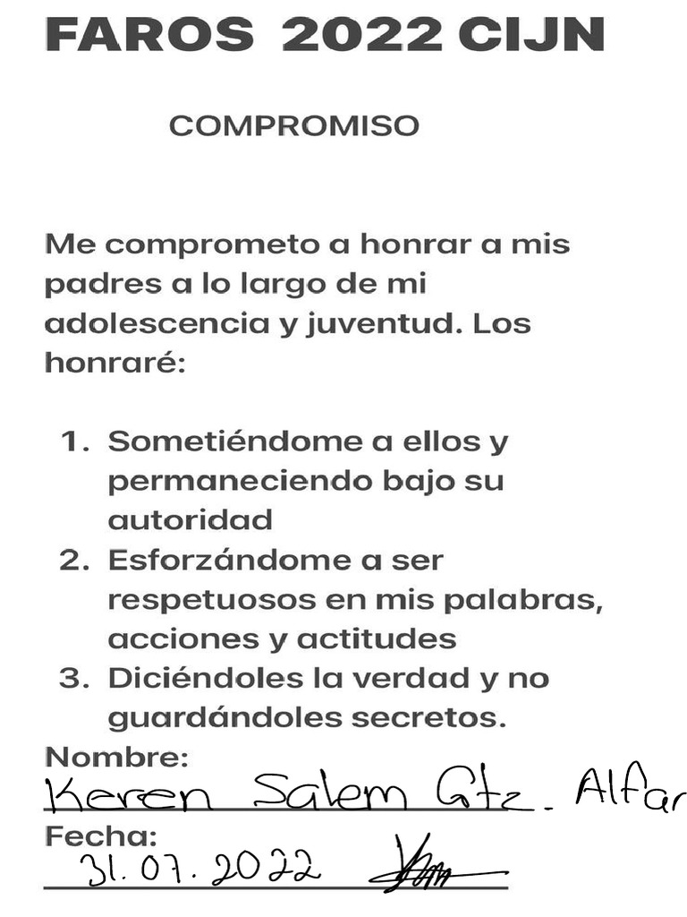 Compromiso | PDF