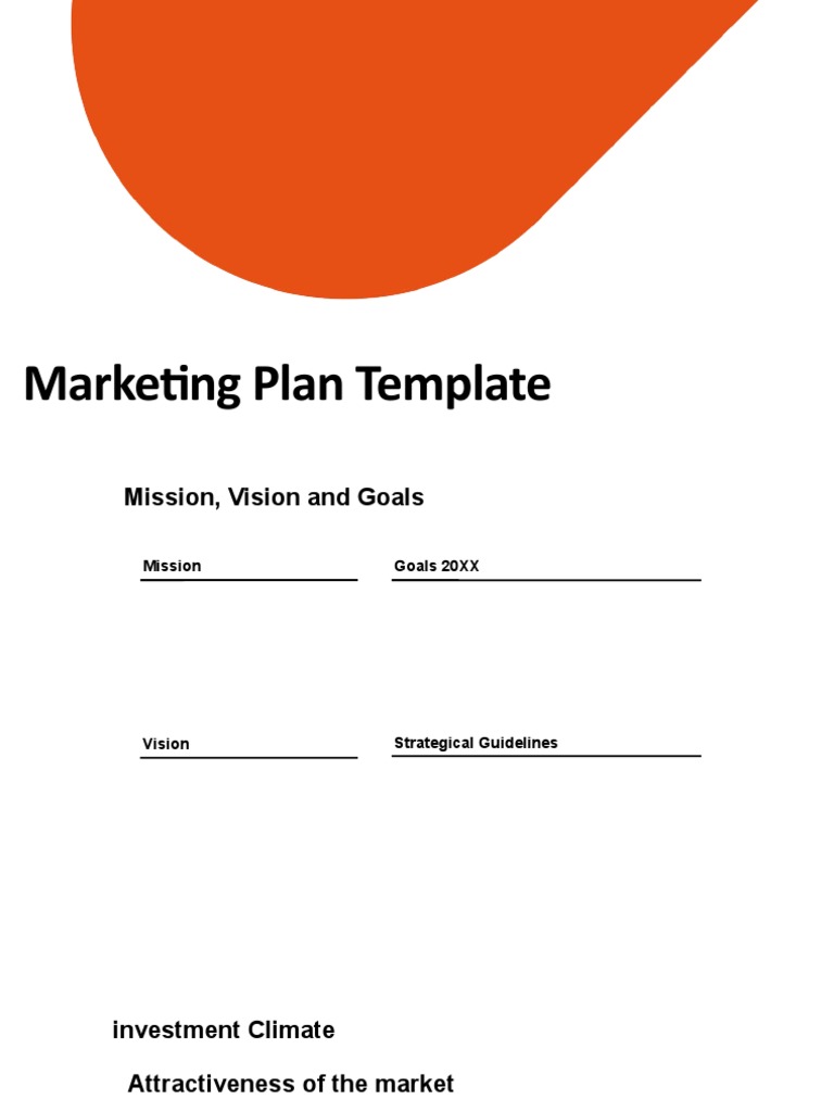 Marketing Plan Template | PDF | Business