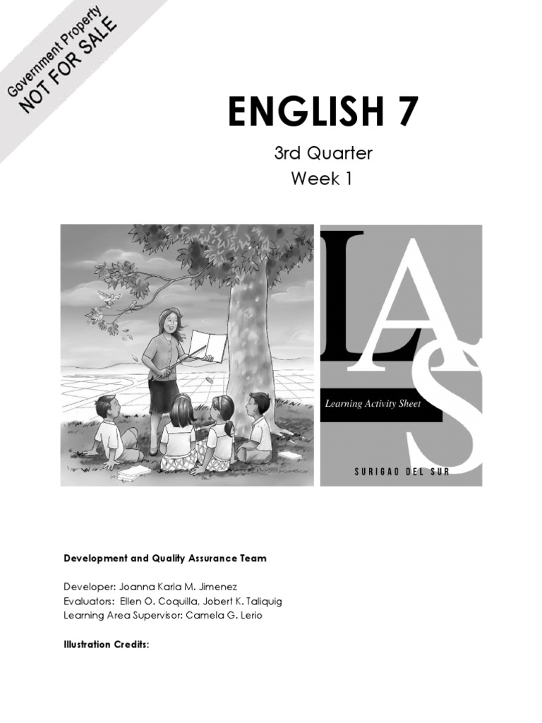 English7 Q3 Week1 v4 | PDF | Nonverbal Communication | Human Communication