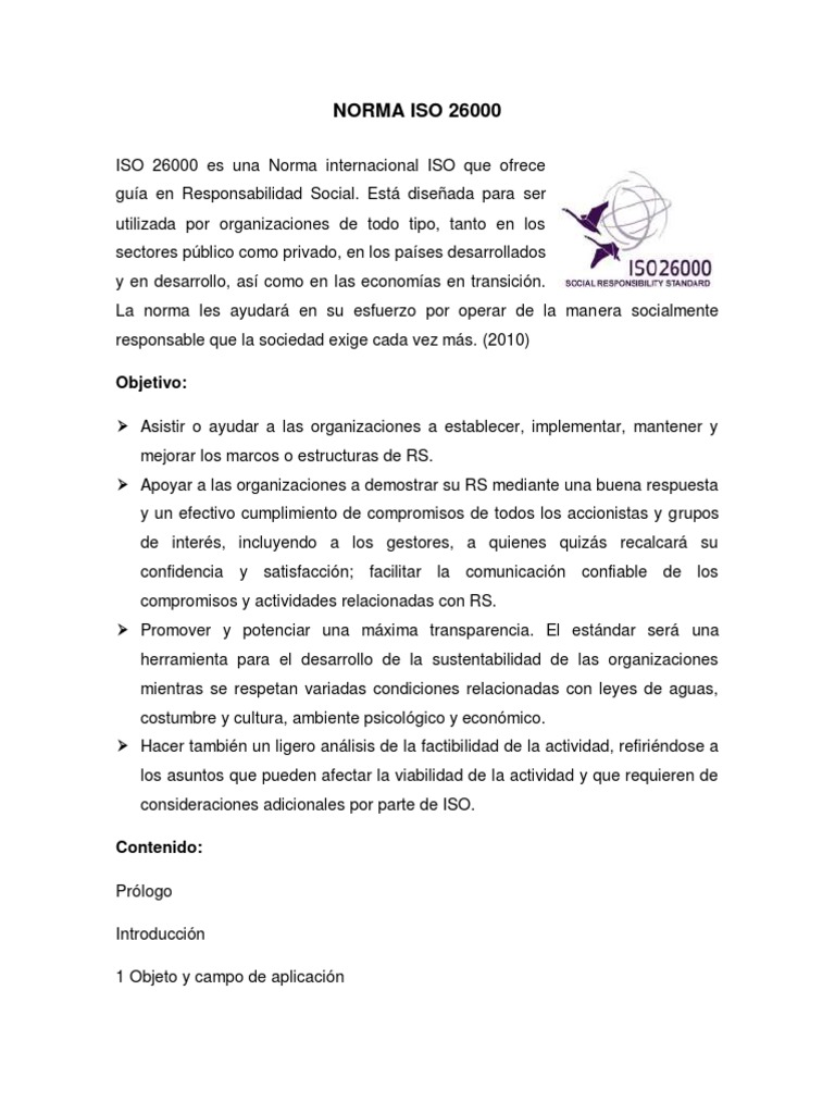Guía Completa de la Norma ISO 26000 | PDF | Responsabilidad social ...