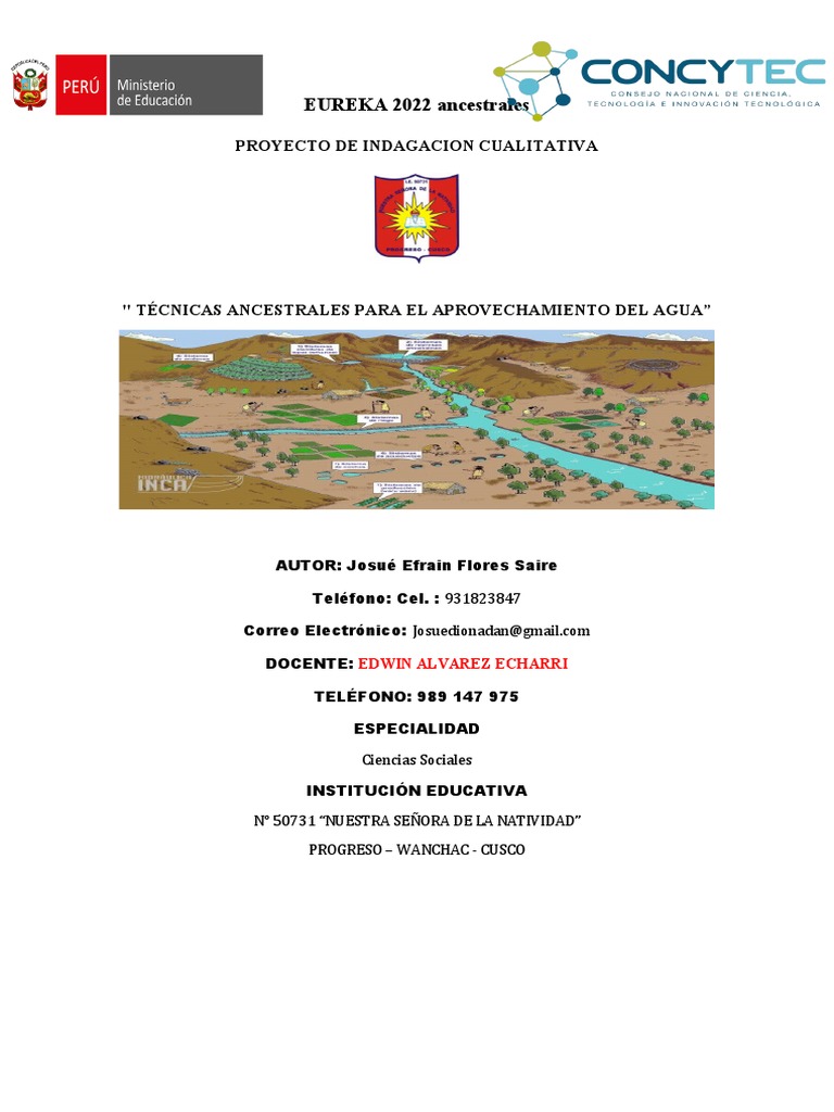 EUREKA 2022 Ancestrale1 | PDF | Agua | Agricultura