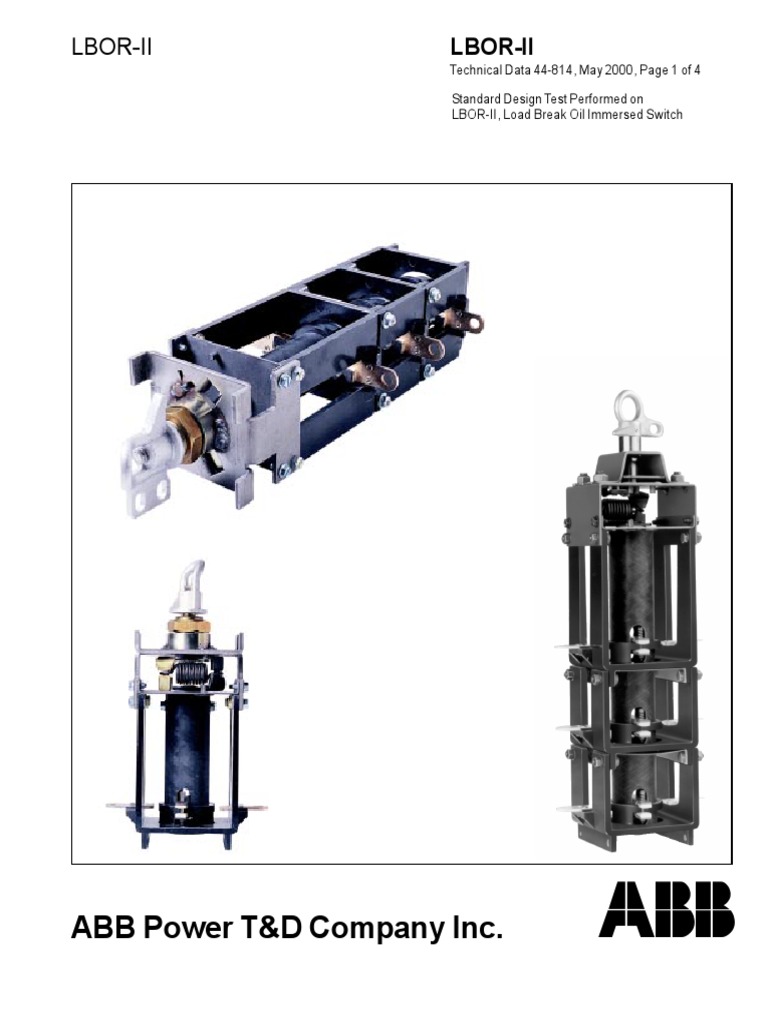 Seccionador Lbor-Ii | PDF | Switch | Equipment