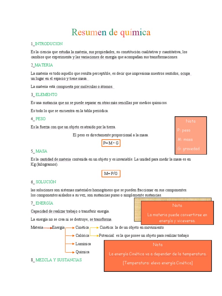 Resumen Quimica-2 | PDF | Líquidos | Importar