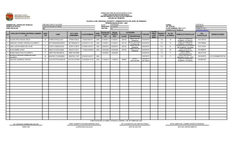Formato Plantilla para Las Escuelas | PDF