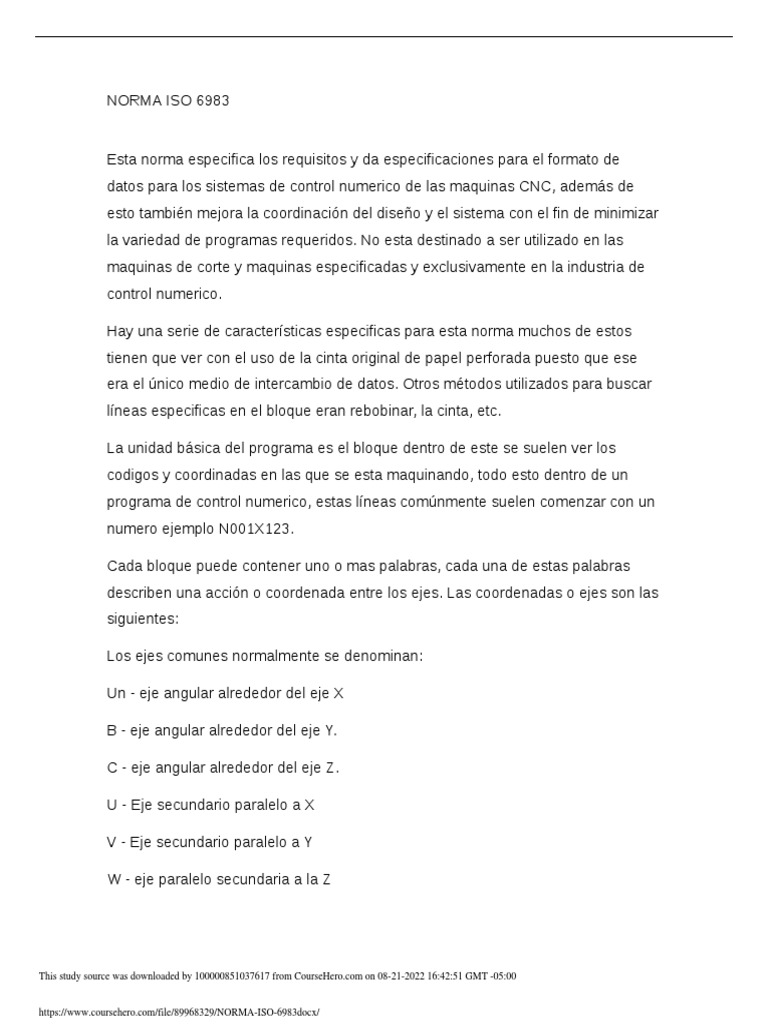 Norma Iso 6983 | PDF | Control numerico | Informática