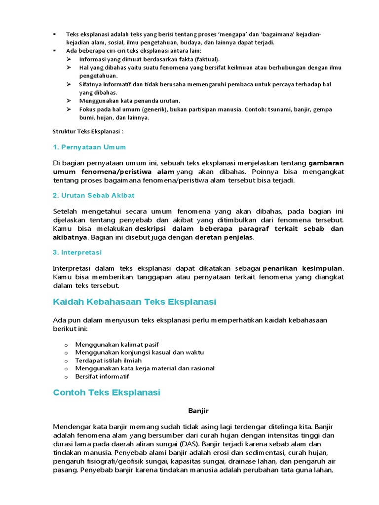 Teks Eksplanasi | PDF | Ilmu Sosial | Kajian Bahasa Asing