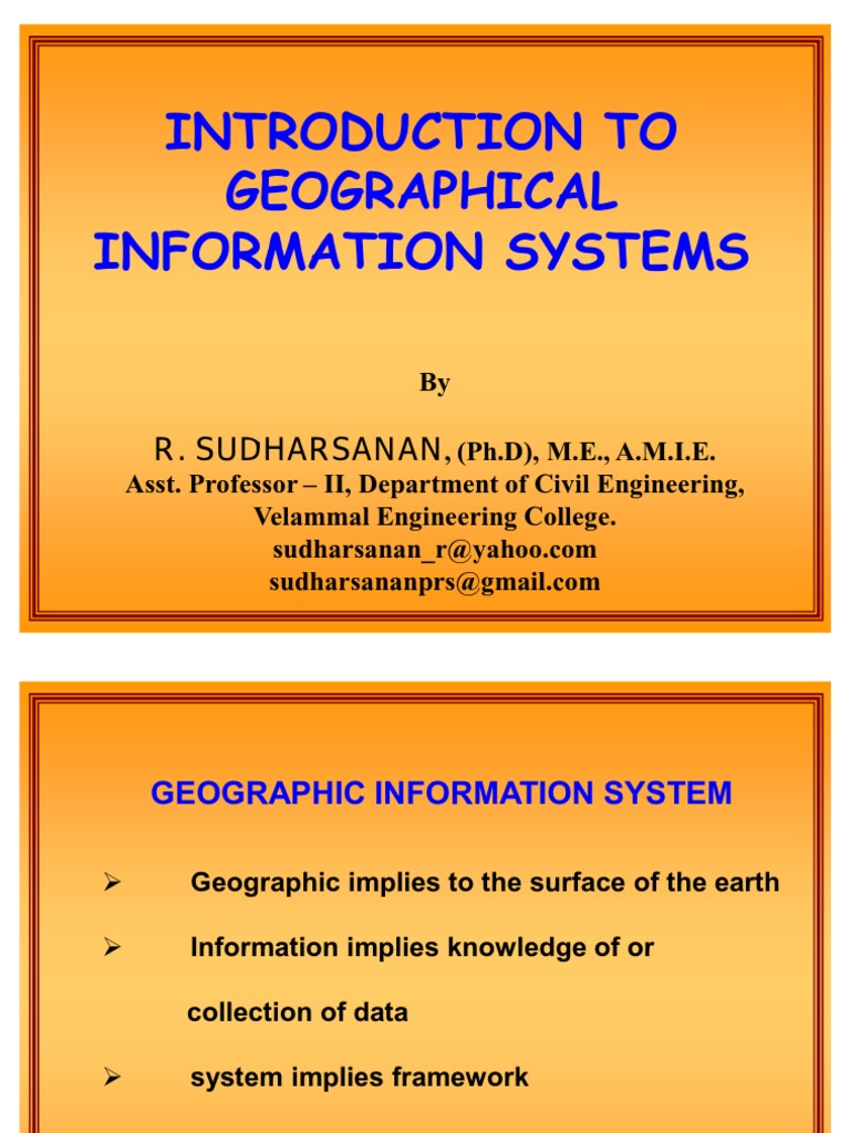 Introduction To GIS | PDF | Geographic Information System | Image Scanner