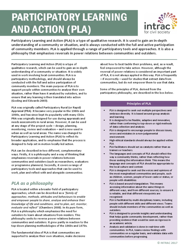 Participatory-learning-and-action-1 | PDF | Community | Map