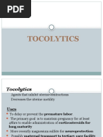 Tocolytic Agents: Mechanisms & Side Effects | PDF | Drugs | Pharmacology