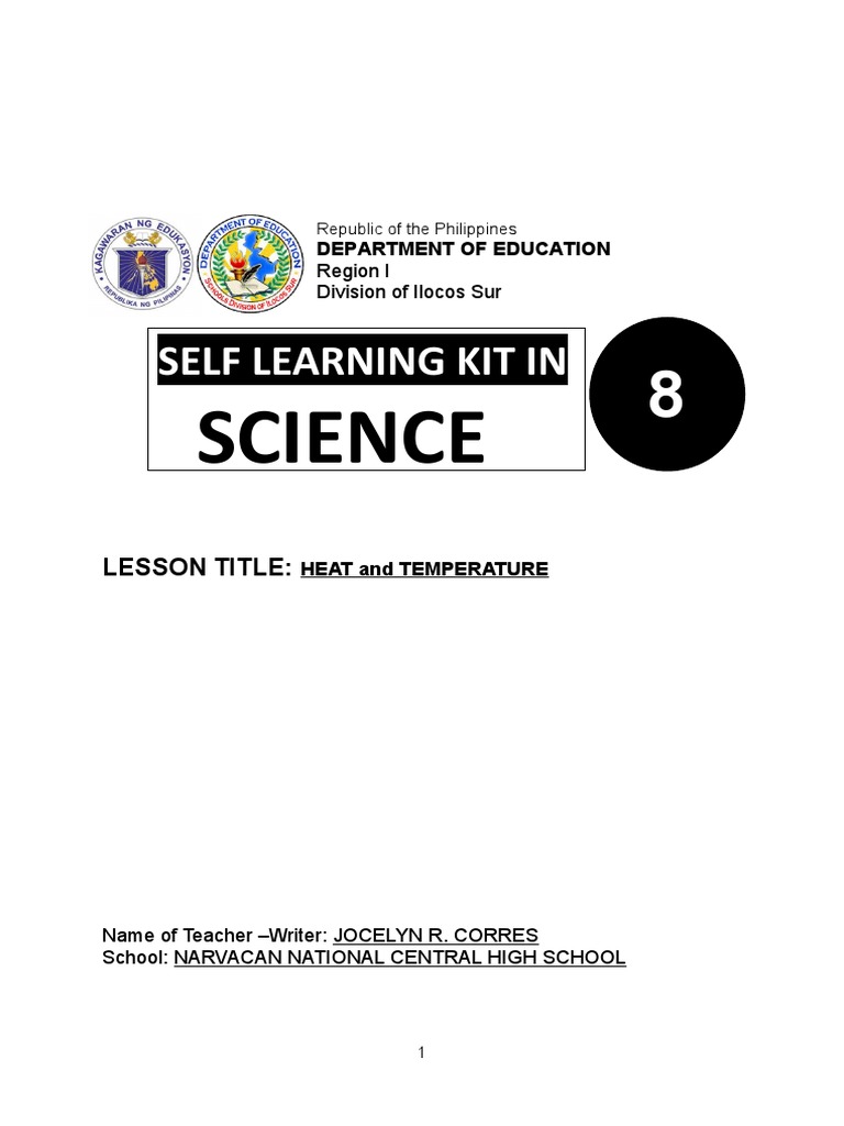 Science: Self Learning Kit in | PDF | Temperature | Heat