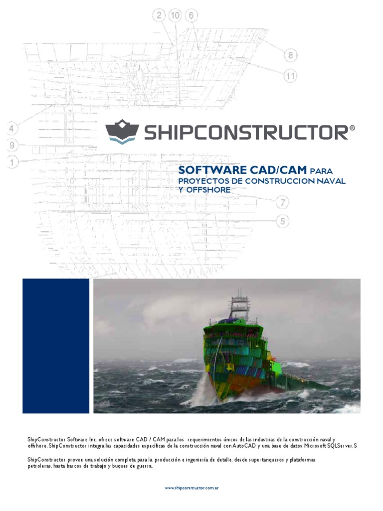 Shipconstructor Folleto Tecnico | PDF | Cad automático | Software