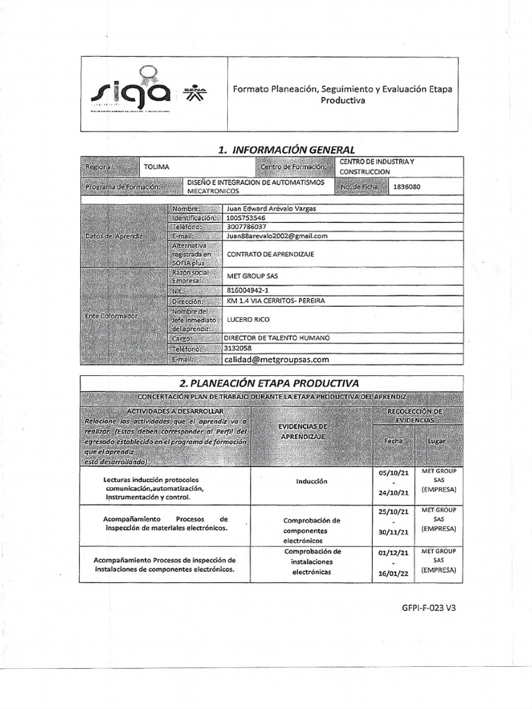 Formato 023 Final | PDF