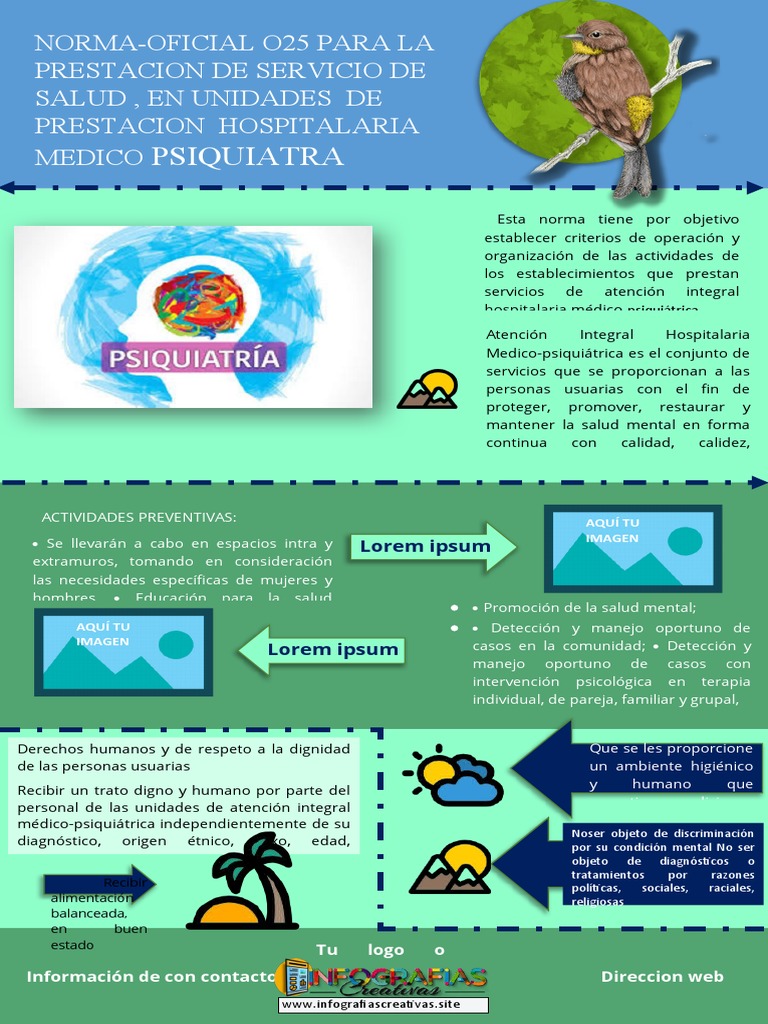Plantilla Infografia Word 01 | PDF | Salud mental | Ciencias de la Salud