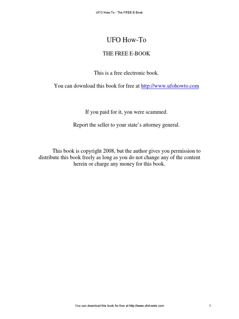 How UFOs Work | PDF | Science | Physics