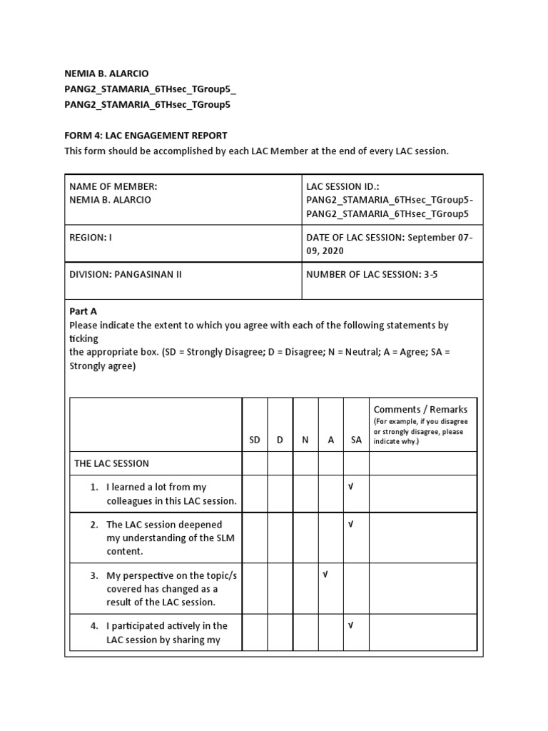 Form 4 Lac | PDF | Psychological Concepts | Cognition