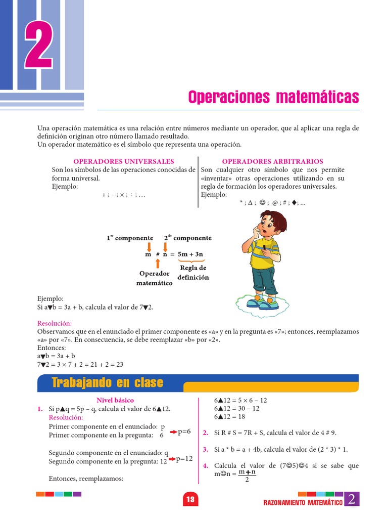 RM - P - 6ºgra - S2 - Operaciones Matematicas | PDF | Matemáticas