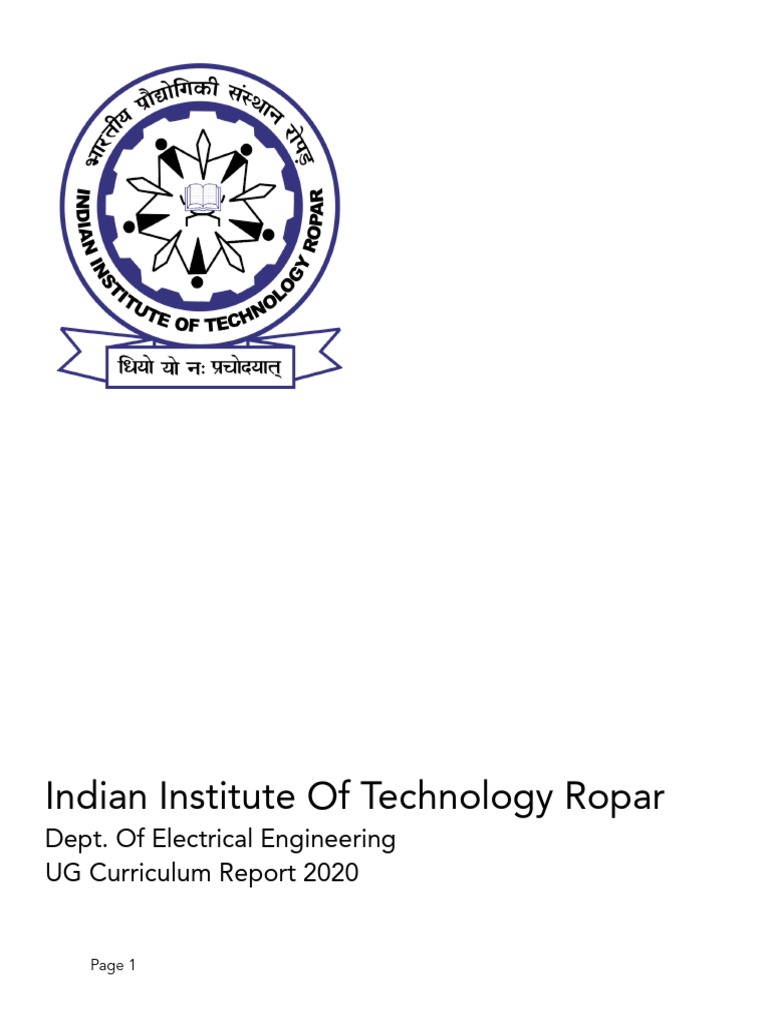 Electrical Engineering Curriculum Report | PDF | Microcontroller | Curriculum