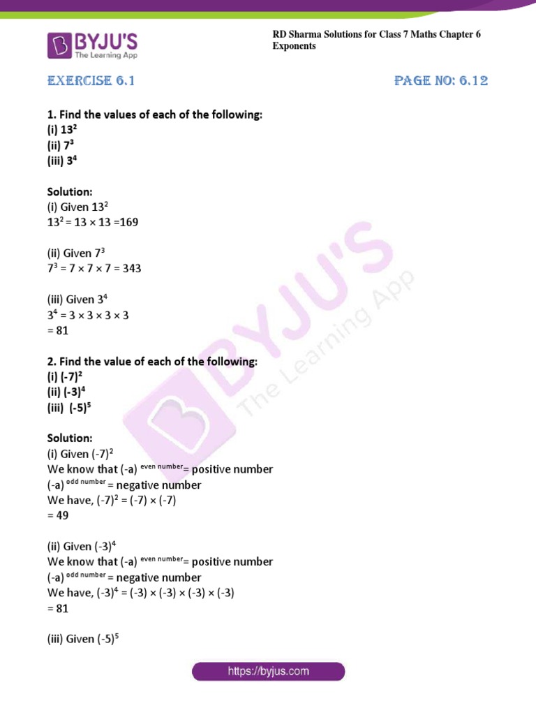 Power and Roots | PDF | Numbers | Exponentiation