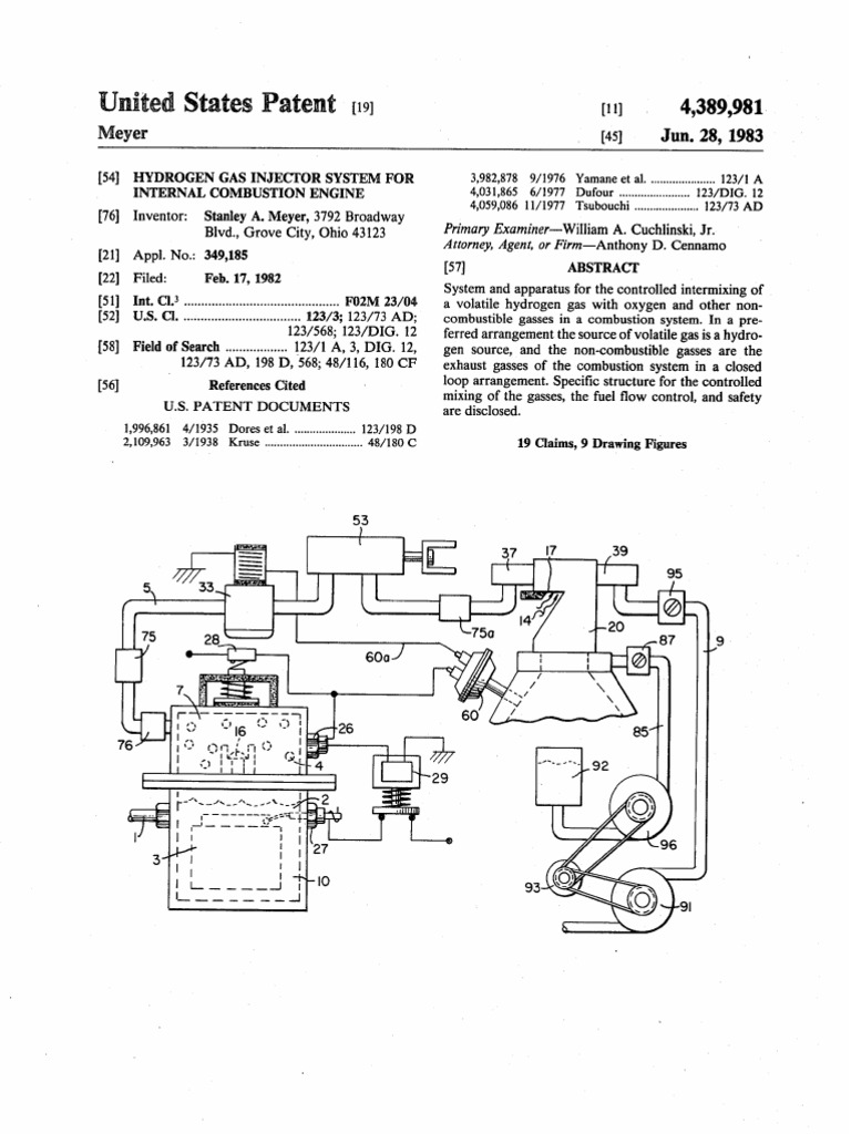 Hydrogen Gas Injector Patent Details | PDF | Internal Combustion Engine ...
