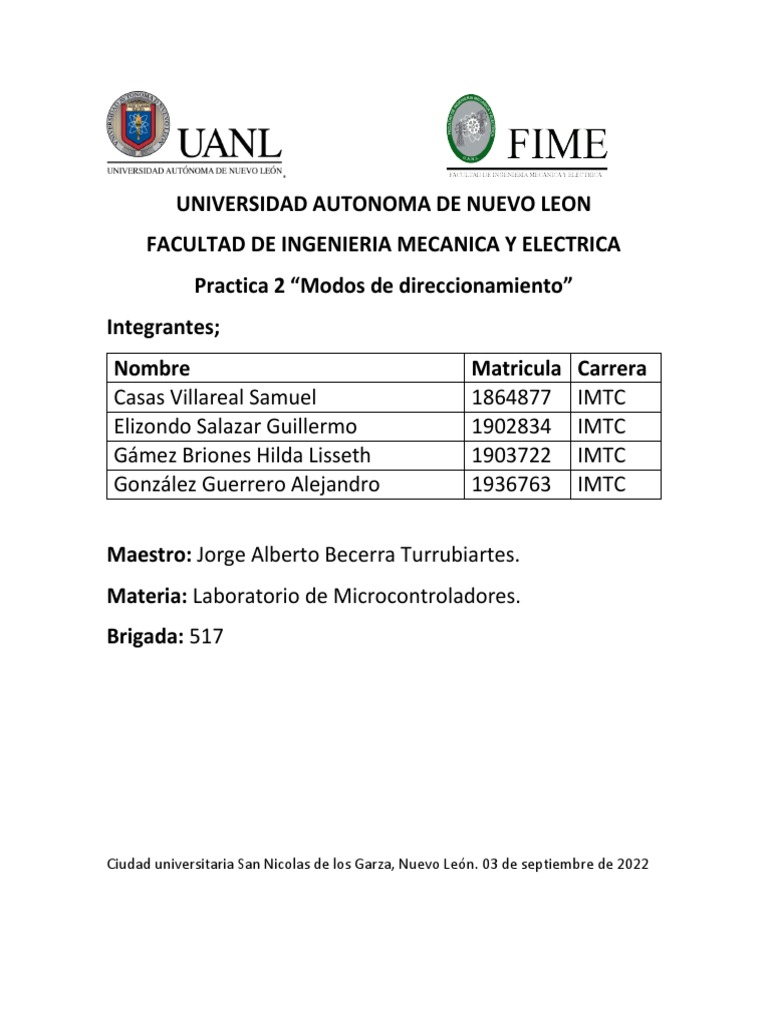 Practica 2 Lab Micro | PDF