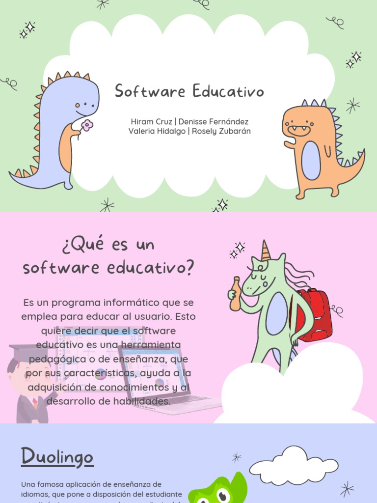 Tipos de Software Educativo | PDF | Software de la aplicacion | Aprendizaje
