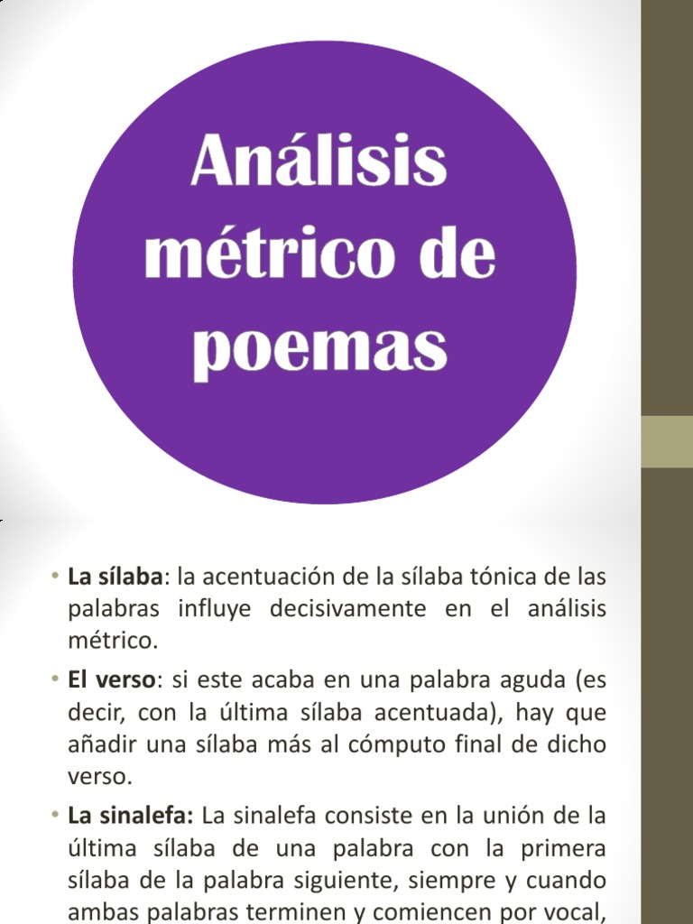 Análisis Métrico de Poemas | PDF